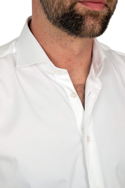 White Stretch Dress Shirt – Cosiani