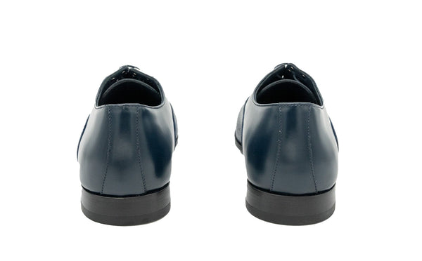Cosiani Blue Leather Two Tone Dress Shoes