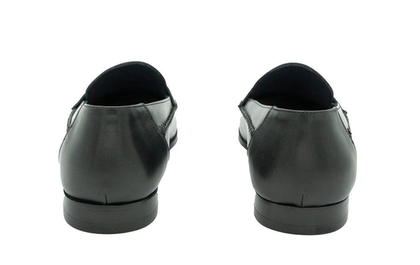 Cosiani Black Leather Penny Slip On